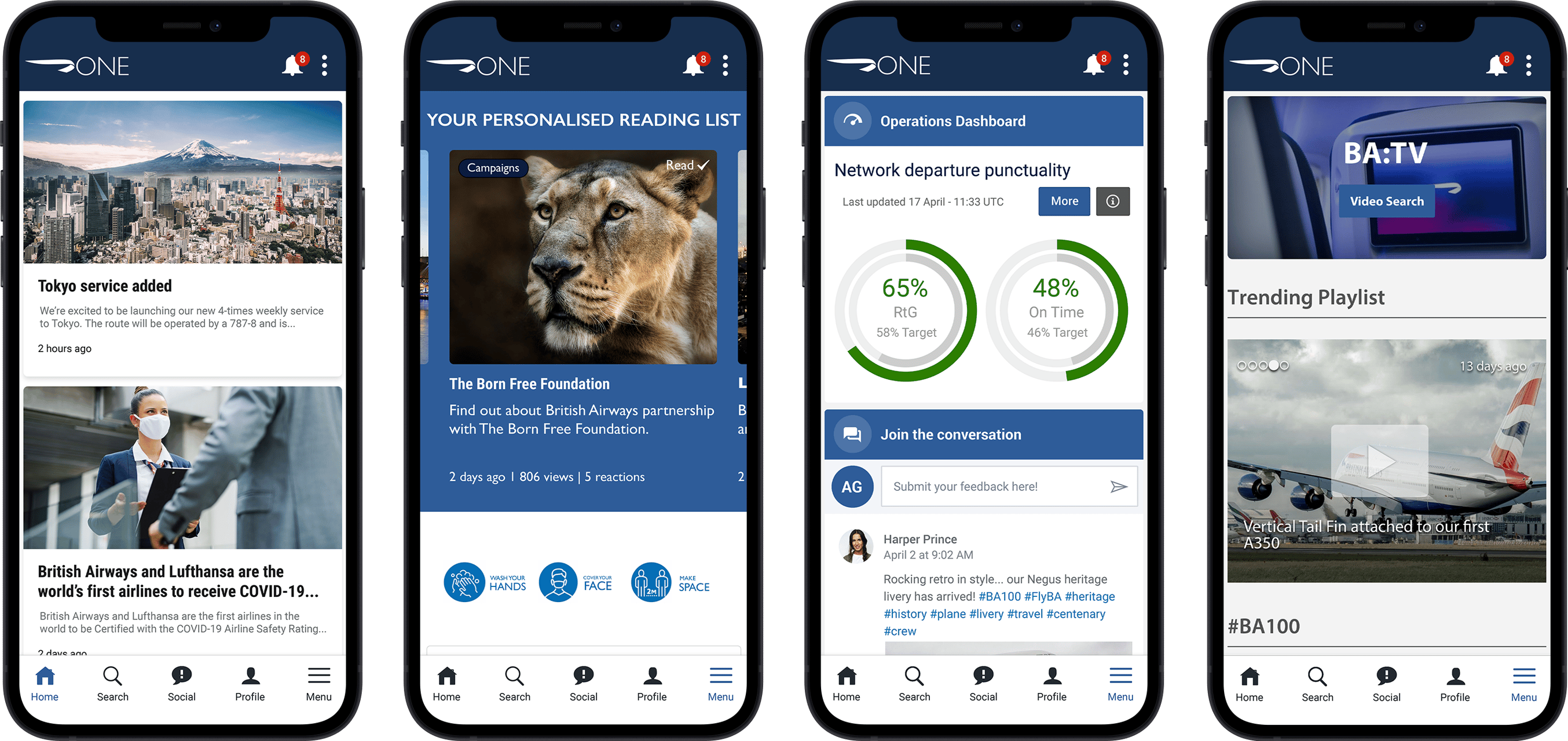 British Airways. Launches a new mobile intranet to 44,000 employees in ...
