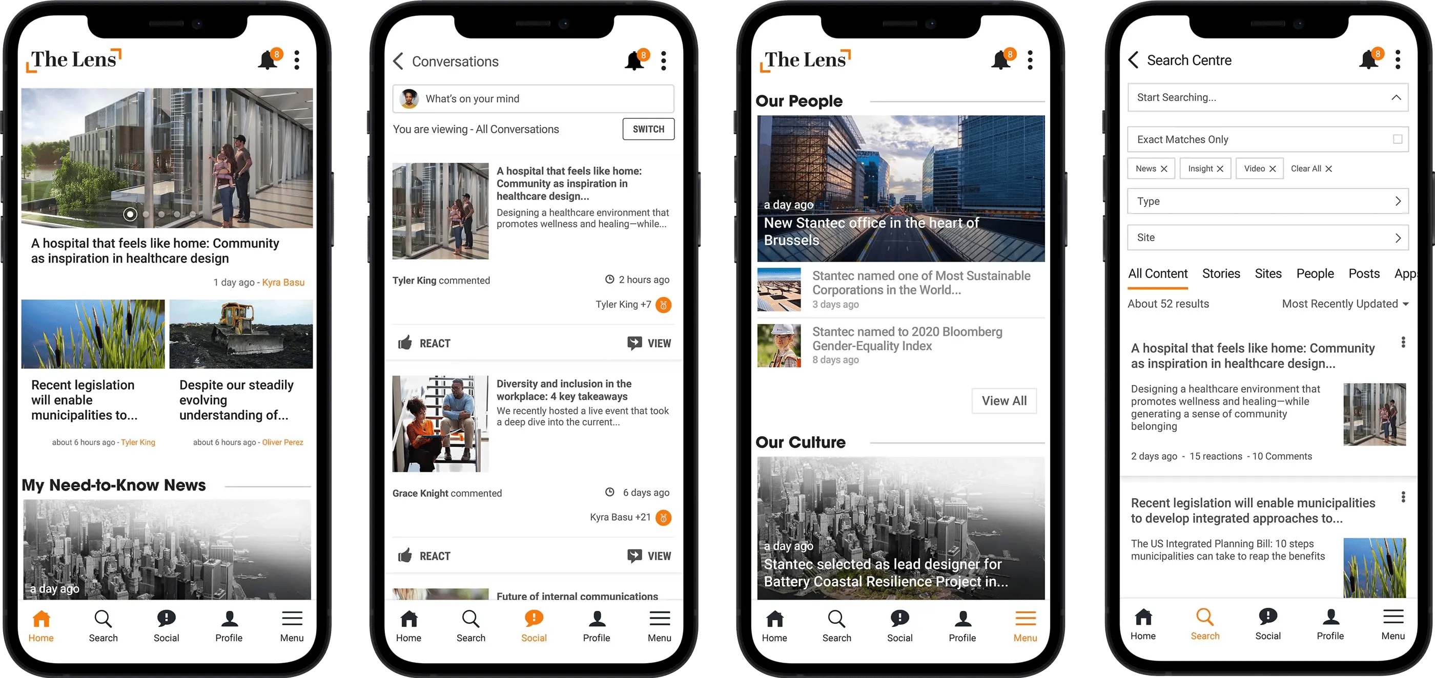 Stantec. Launches internal newsroom to unite a global workforce.