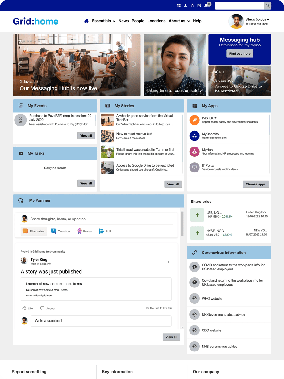 National Grid wins best intranet at The Simplys